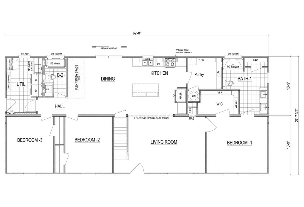 Nationwide Homestead / Horizon II Cape by Cavco Home Center of Dunn - ManufacturedHomes.com